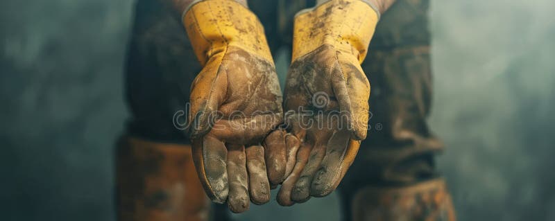 Closeup of Workers Hands with Calluses, Labor Day Realism, Hard Work ...