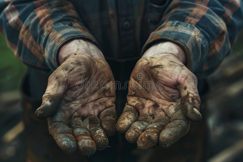 Weathered Hands of a Hardworking Individual Stock Photo - Image of hard ...
