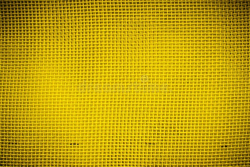 Closeup of Yellow Mesh with Vignetting Stock Photo - Image of steel ...