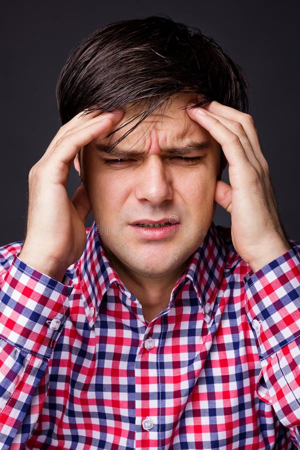 Group of Stressed People Having Headache Stock Photo - Image of idea ...