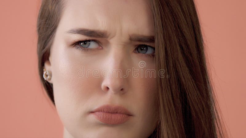 Closeup of Young Model Having Fun and Making Faces, Quaver, Play the ...