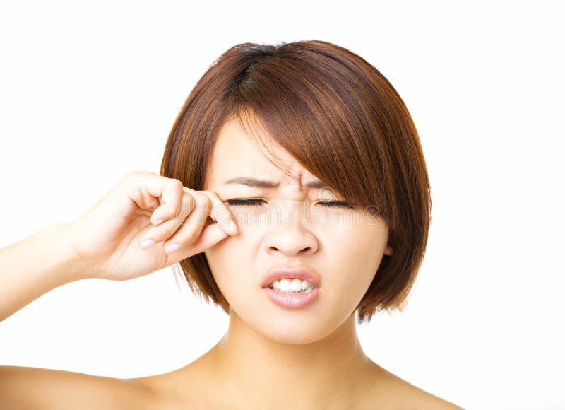 Closeup young woman crying stock photo. Image of emotion - 53525400