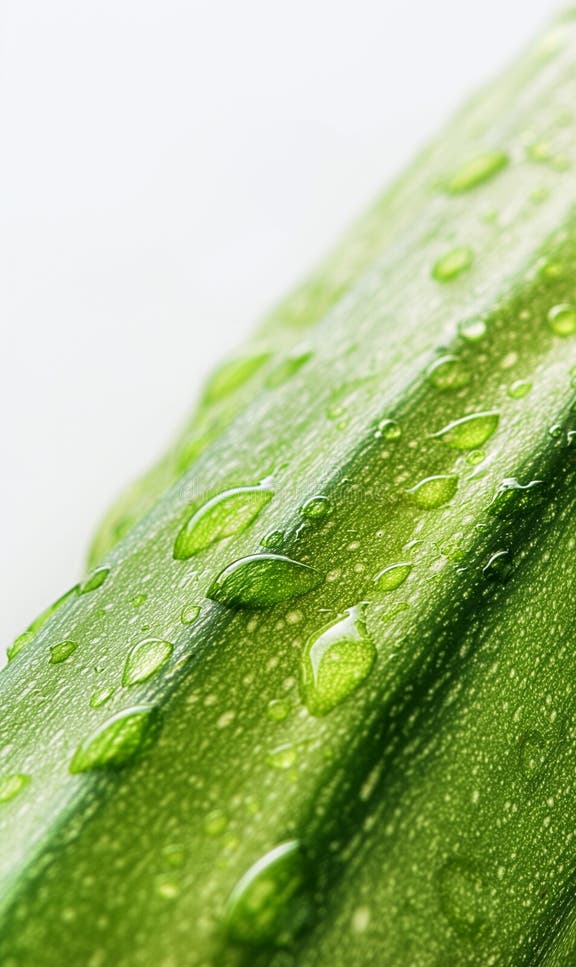 A Closeup of the Zucchini Texture, Showcasing Its Smooth and Slightly ...