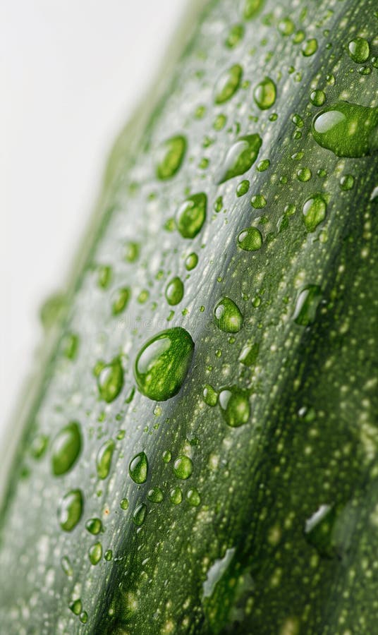 A Closeup of the Zucchini Texture, Showcasing Its Smooth and Slightly ...