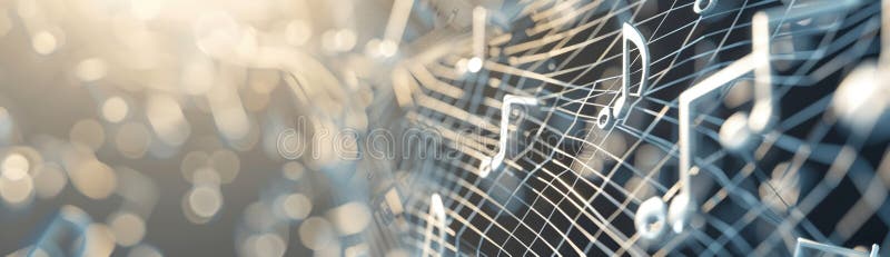 CloseupA Powerful Wireframe Mesh Rendering of a Musical Performance ...