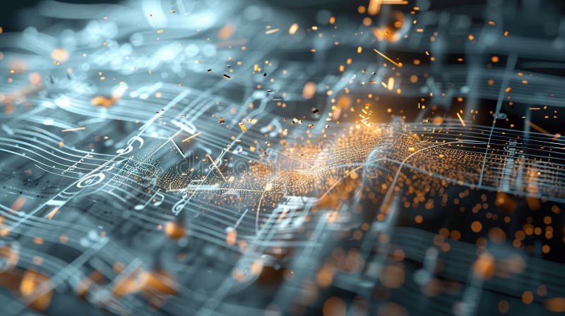 CloseupA Wireframe Mesh Rendering of a Powerful Speaker Showcasing Its ...