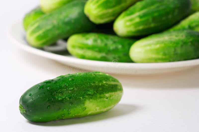 Gurkor arkivfoto. Bild av gurkor, grönsaker, hälsa, grön - 15368606