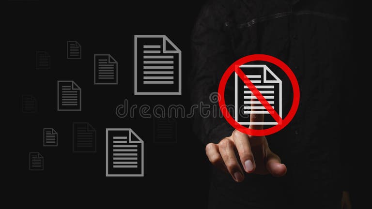 Closing Access To Information In The Shared Database Access Limitation Stock Image Image Of