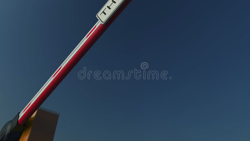 Closing Gate with the END Sign. Conceptual Animation Stock Video ...