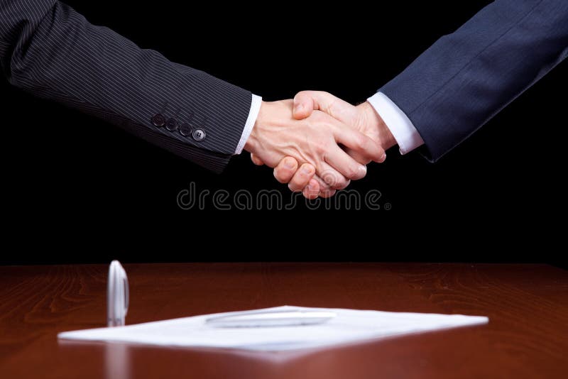 Closing the contract stock photo. Image of finance, negotiation - 13810654