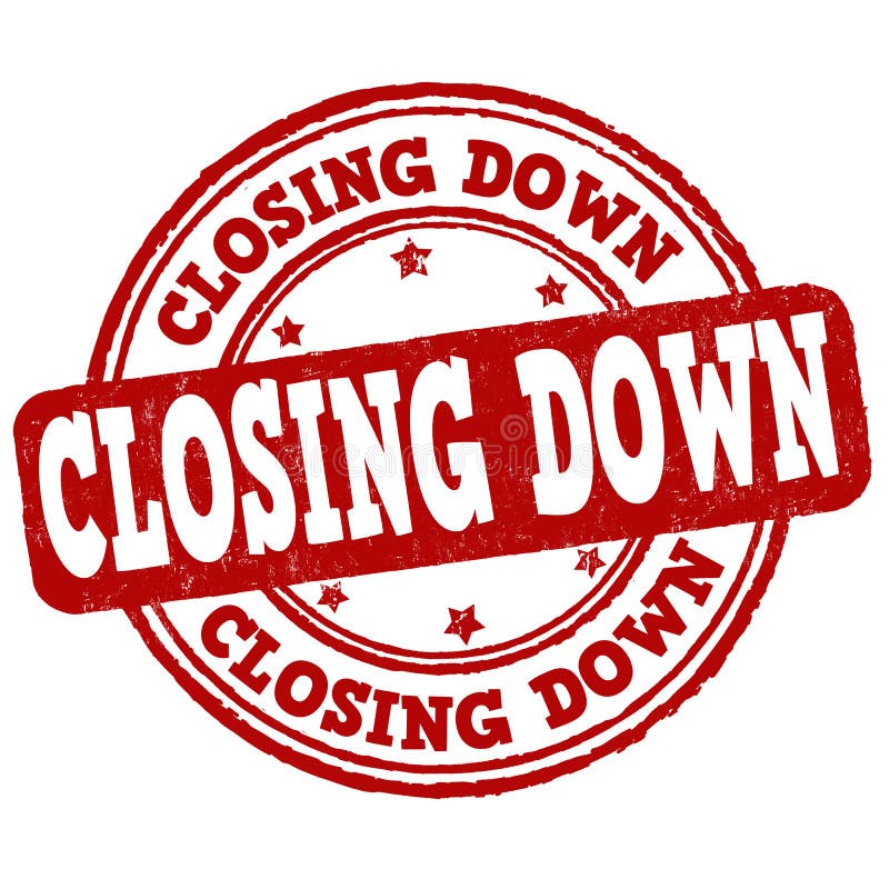 Closing Down Sale Now on stock illustration. Illustration of summer ...