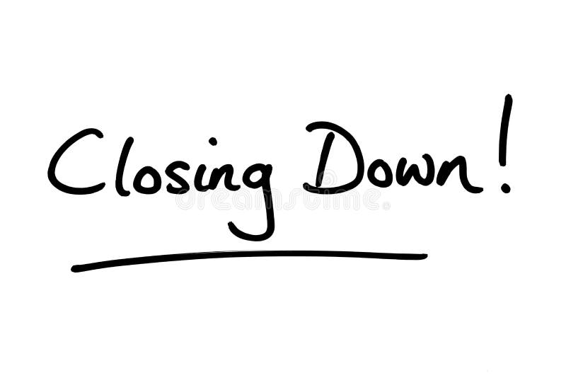 CLOSING DOWN SALE stock image. Image of finishing, stamps - 88413879