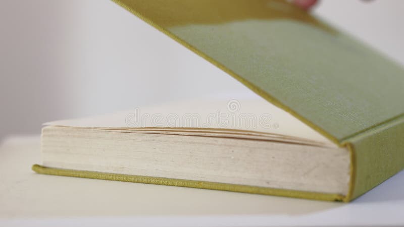 Closing opened book detail stock video. Video of creative - 306875737