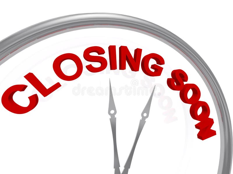 Closing Soon Stock Illustrations – 118 Closing Soon Stock Illustrations ...