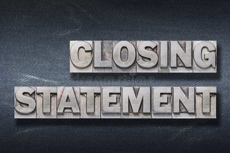 Closing Statement Stock Illustrations – 151 Closing Statement Stock ...