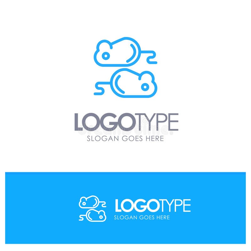 Closing, Testing, Test, Closing Test Blue Outline Logo Place for ...