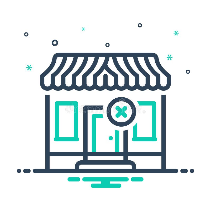 Mix Icon for Closure, Property and Locked Stock Vector - Illustration ...