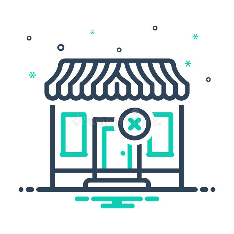 Mix Icon for Closure, Property and Locked Stock Vector - Illustration ...