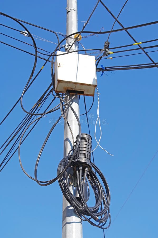 Closure Optical Fiber with Cable Stock Photo - Image of optic, network ...