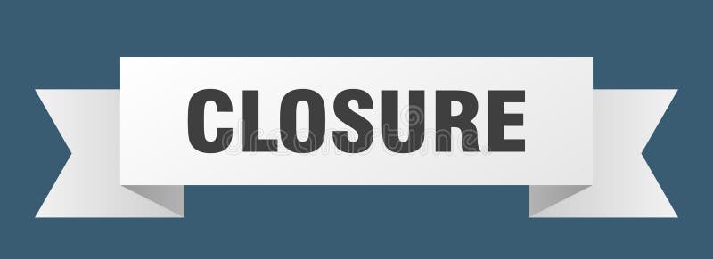 Closure Banner Stock Illustrations – 727 Closure Banner Stock ...