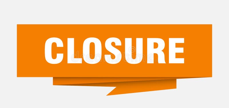 Closure stock vector. Illustration of flat, sign, closure - 124320934