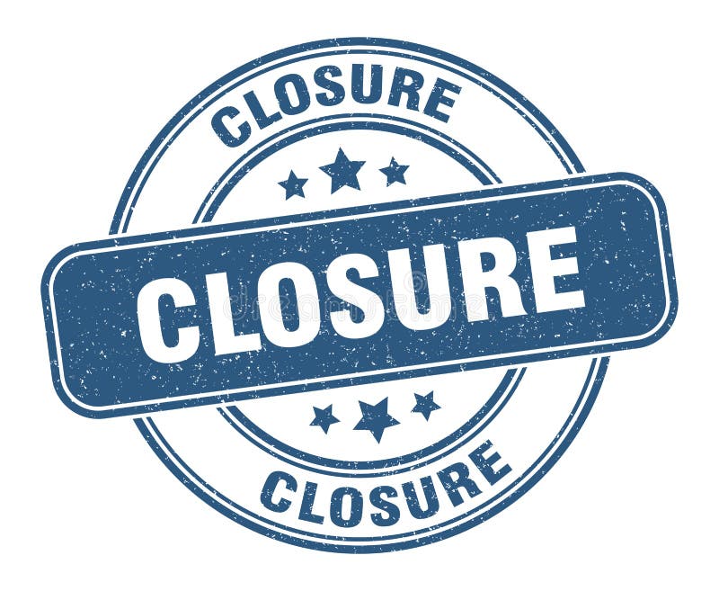 Closure Stamp. Closure Round Grunge Sign Stock Vector - Illustration of ...