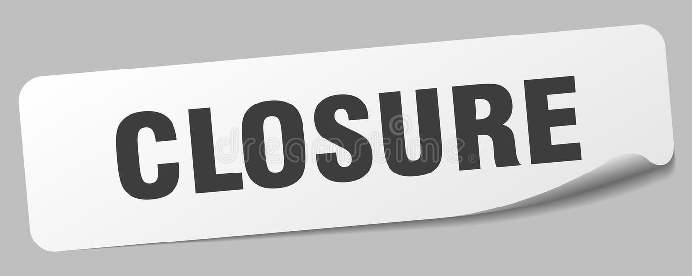 Closure Sticker Stock Illustrations – 419 Closure Sticker Stock ...