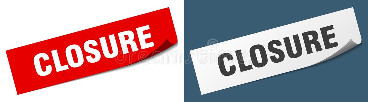 Closure Sticker Stock Illustrations – 511 Closure Sticker Stock ...