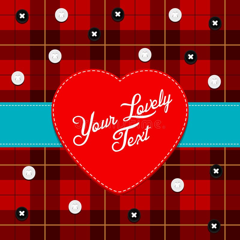 Cloth Background with Heart Stock Vector - Illustration of abstract ...