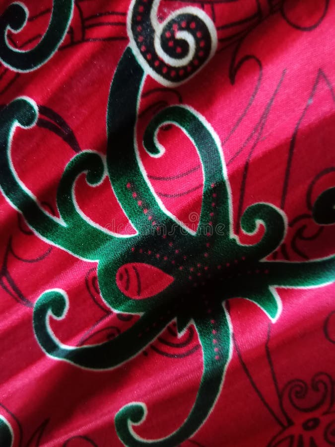 Cloth Batik Fabric Batik Motif Patterned Fabric Stock Image - Image of ...