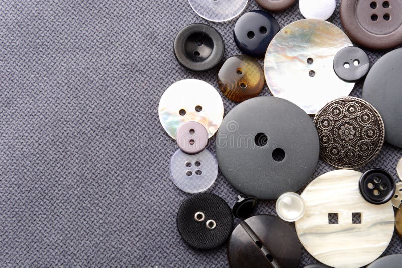 Cloth Buttons Art Background with Logotipe Stock Image - Image of ...