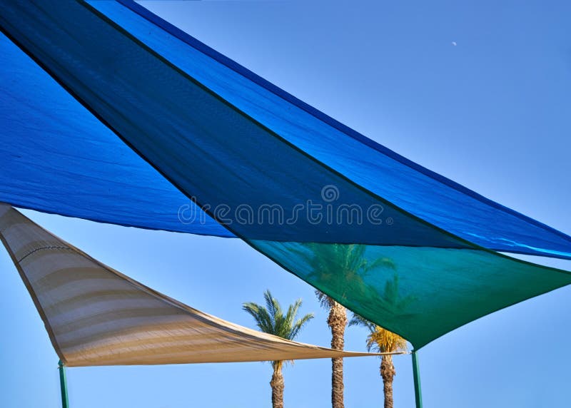 Cloth canopy from the sun stock photo. Image of beautiful - 100063820