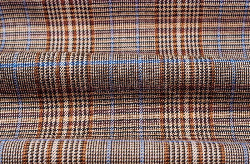 Checkered Pattern on Fabric of Different Colors. Material for Clothing ...