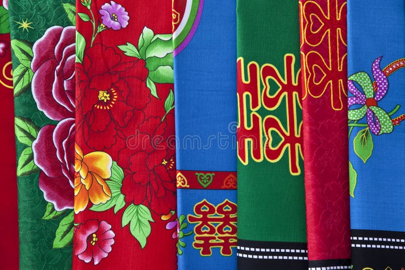Cloth with chinese design stock photo. Image of happiness - 24981206