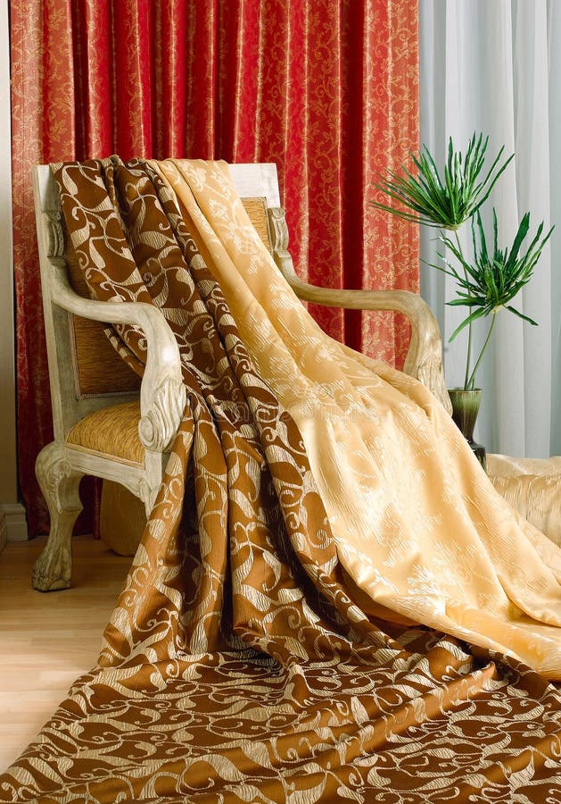 Cloth for curtain stock image. Image of design, velvet - 25179075