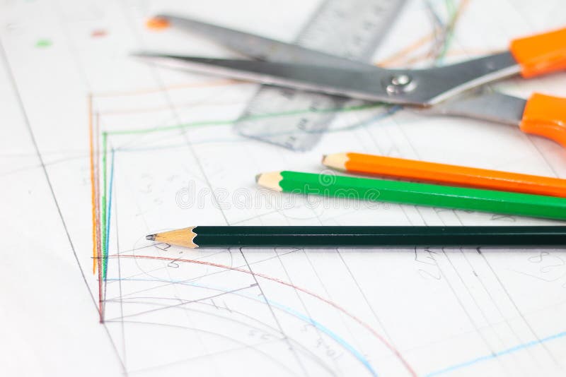 Clothes designing stock photo. Image of dressmaker, designing - 94719096