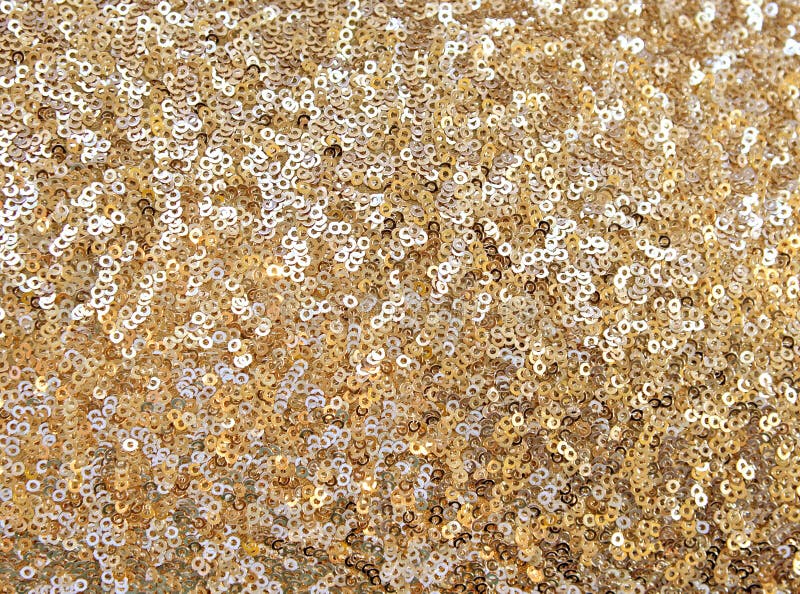 Cloth Embroidered with Gold Sequins, Background. Stock Image - Image of ...