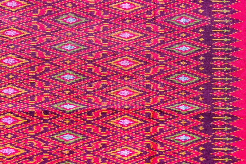 Cloth Fabric Color Thai Asian Culture Stock Image - Image of clothing ...