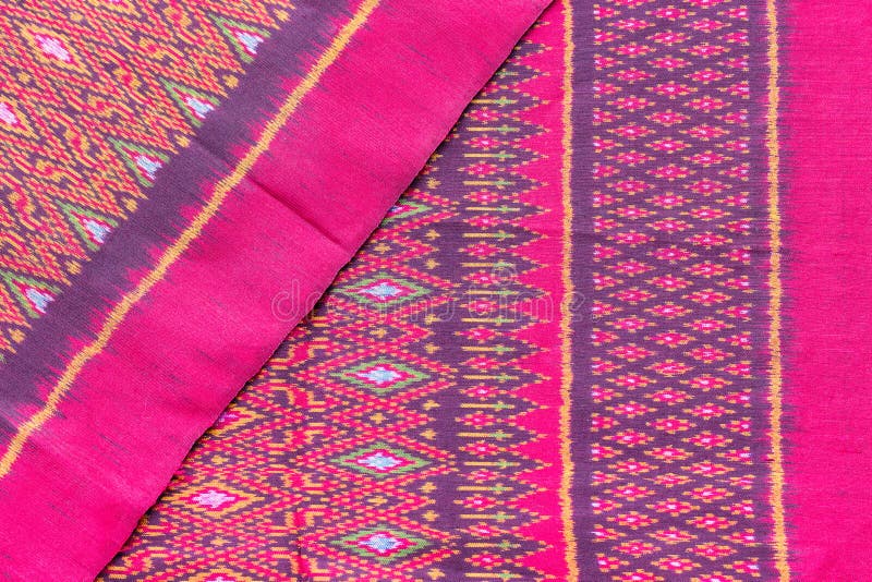 Cloth Fabric Color Thai Asian Culture Stock Image - Image of culture ...