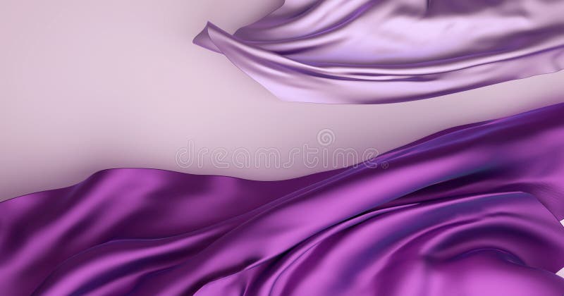 Flying Cream Silk Textile Fabric Flag Background. Smooth Elegant Cream ...