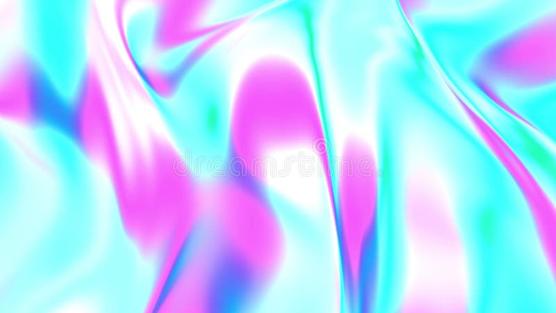 Cloth Fabric Gradient Waves Abstract Background. Iridescent Chrome Wavy ...