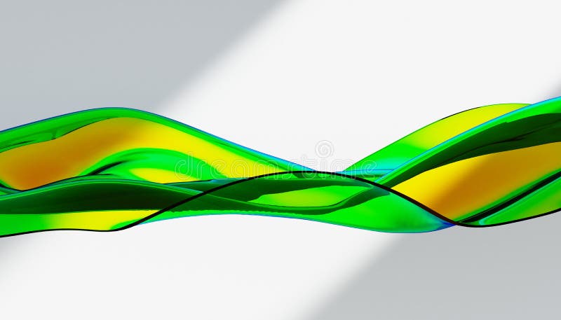 Cloth Fabric Gradient Waves Abstract Background. Iridescent Glass Wavy ...