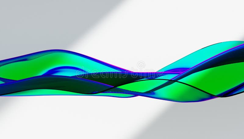 Cloth Fabric Gradient Waves Abstract Background. Iridescent Glass Wavy ...