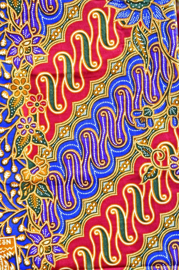 Colorful Batik Cloth Fabric Background Stock Photo - Image of ...