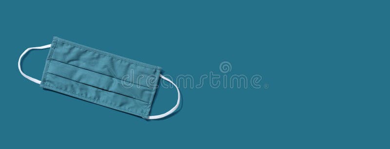 Cloth Face Mask Overhead View Stock Image - Image of cough, fabric ...