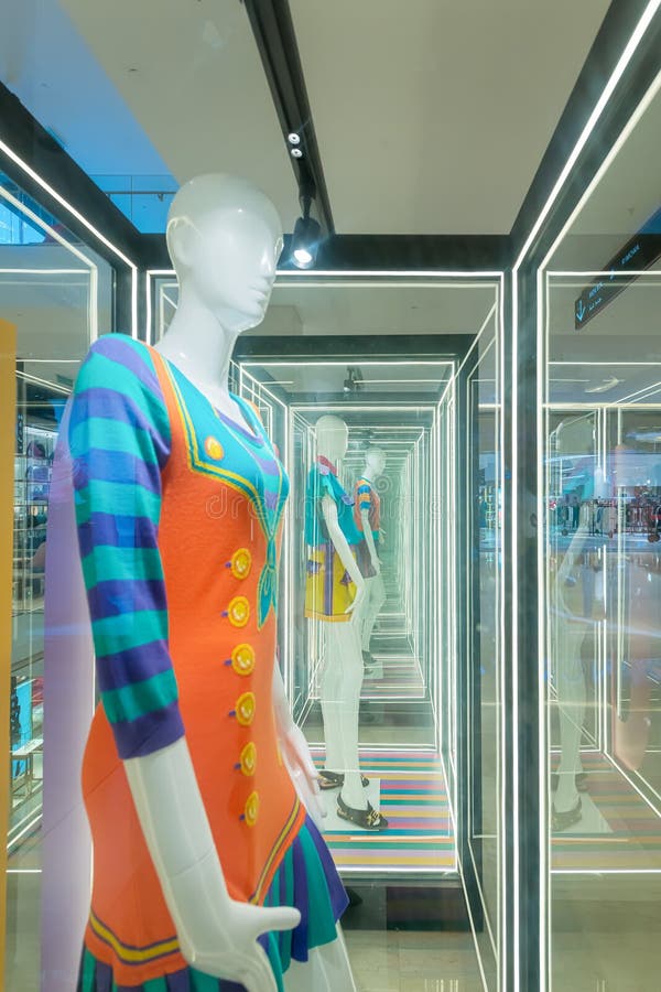 Cloth fashion show display stock image. Image of clothing - 252569893