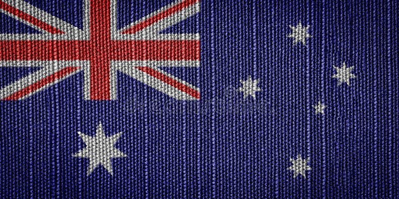 Cloth Flag of Australia stock photo. Image of country - 96504642