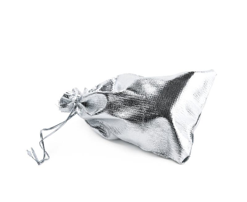 Cloth gift bag isolated stock photo. Image of isolated - 93070596