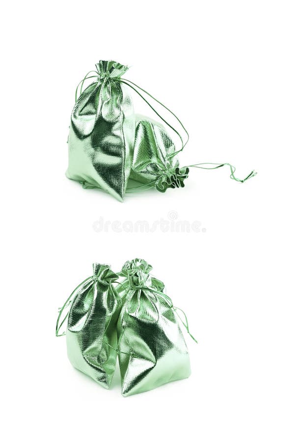 Cloth gift bag isolated stock image. Image of decorative - 109158943