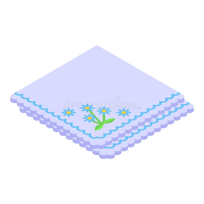 Cloth Handkerchief Icon, Cartoon Style Stock Vector - Illustration of ...